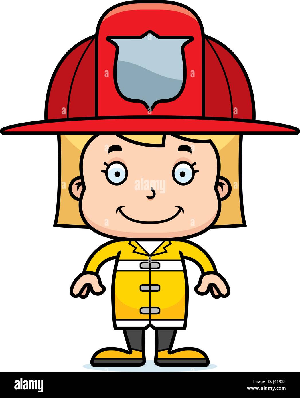 Fireman girl Stock Vector Images - Alamy