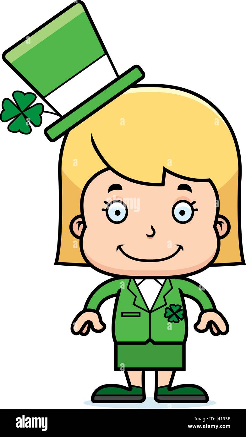 A cartoon Irish girl smiling Stock Vector Image & Art - Alamy