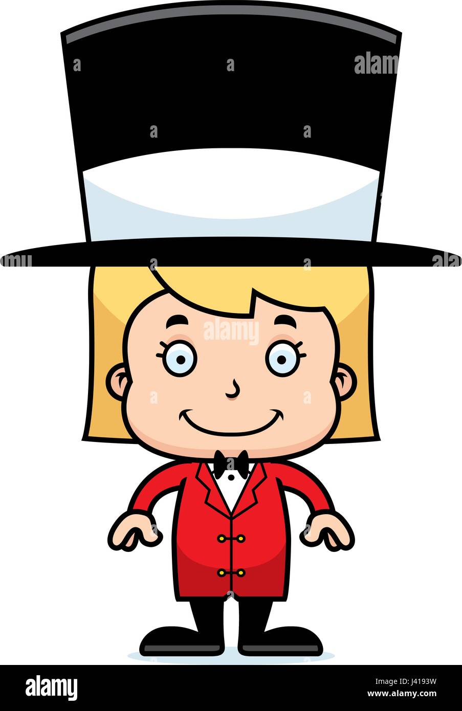 A cartoon ringmaster girl smiling Stock Vector Image & Art - Alamy