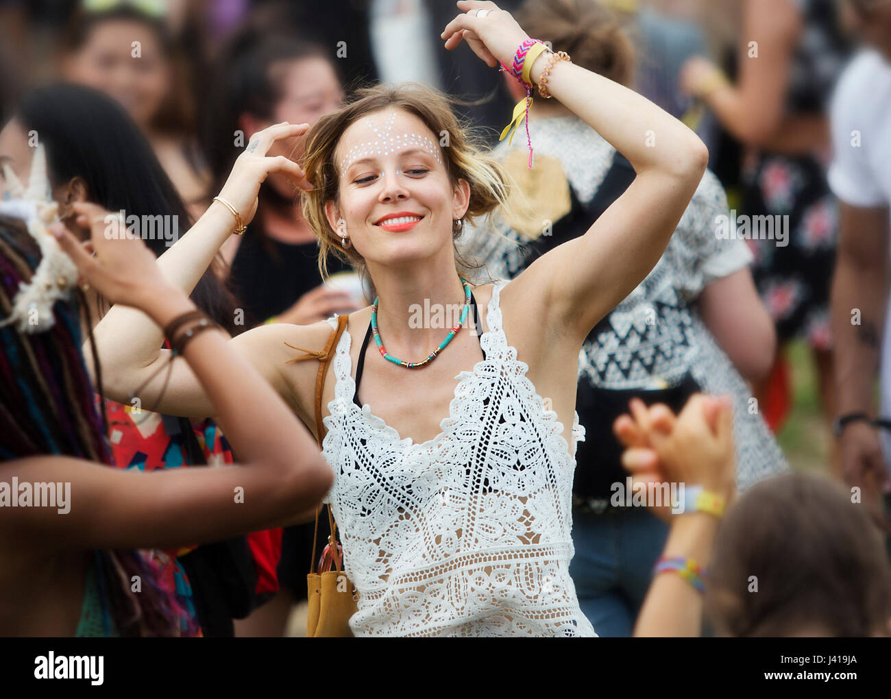 People Enjoying Live Music Concert Festival Stock Photo - Alamy