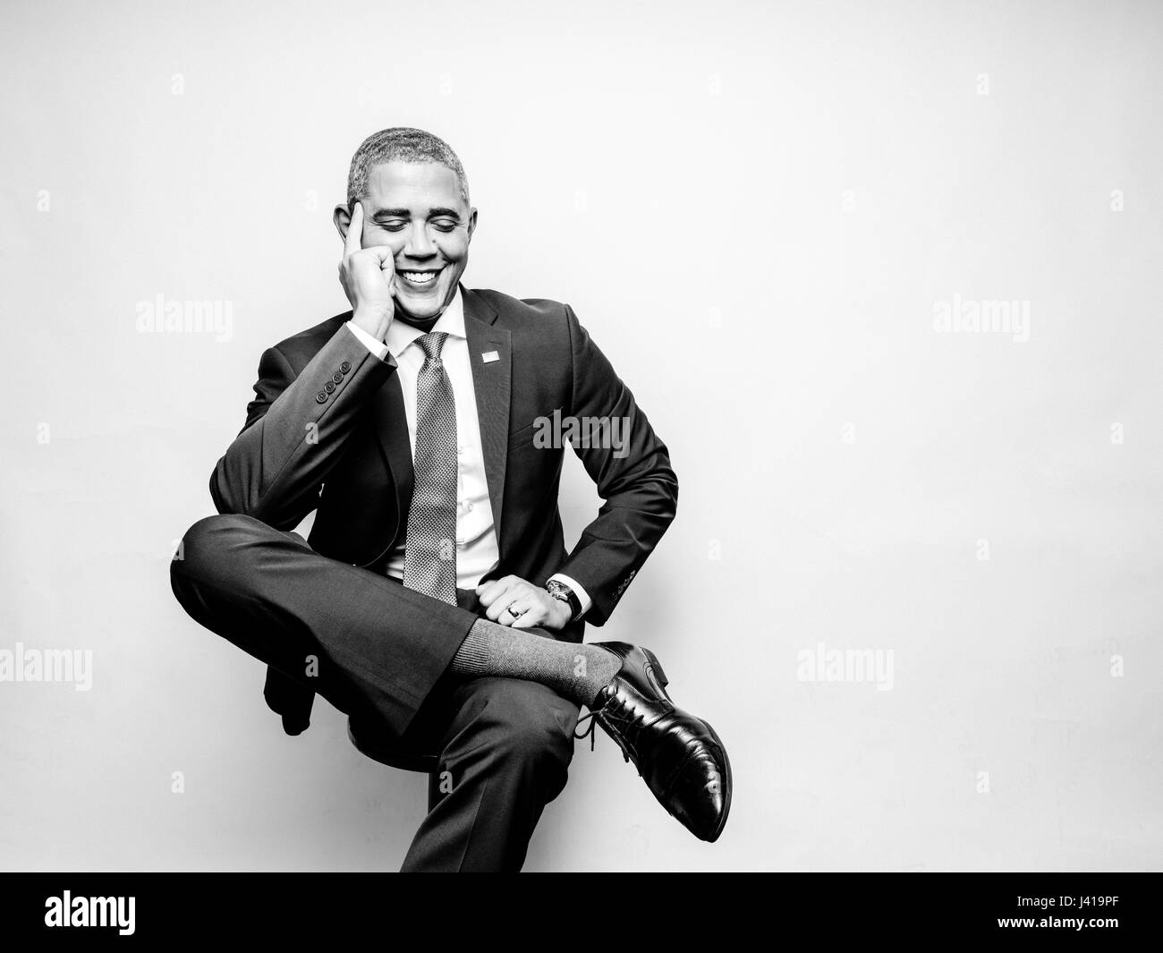President Obama lookalike Reginald Brown from the USA, during his visit ...