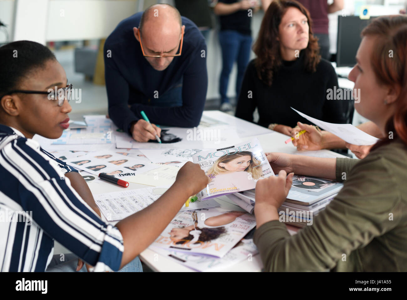 Startup Business Team Brainstorming on Meeting Workshop Stock Photo - Alamy