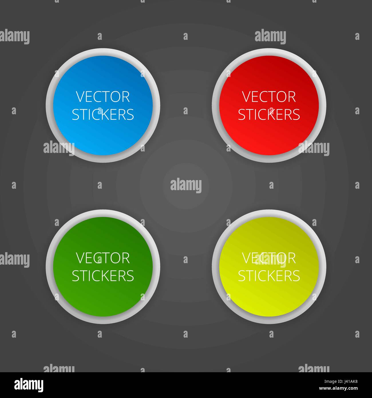 Set of blank stickers vector hi-res stock photography and images - Alamy