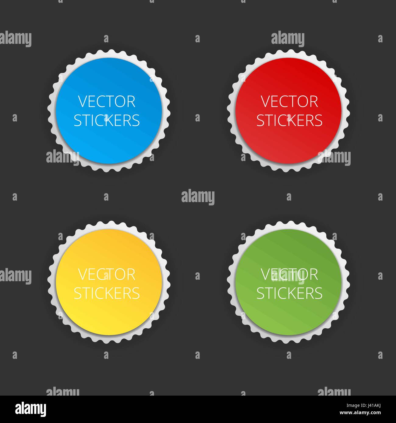 Round banners set. Vector color stickers Stock Vector Image & Art - Alamy
