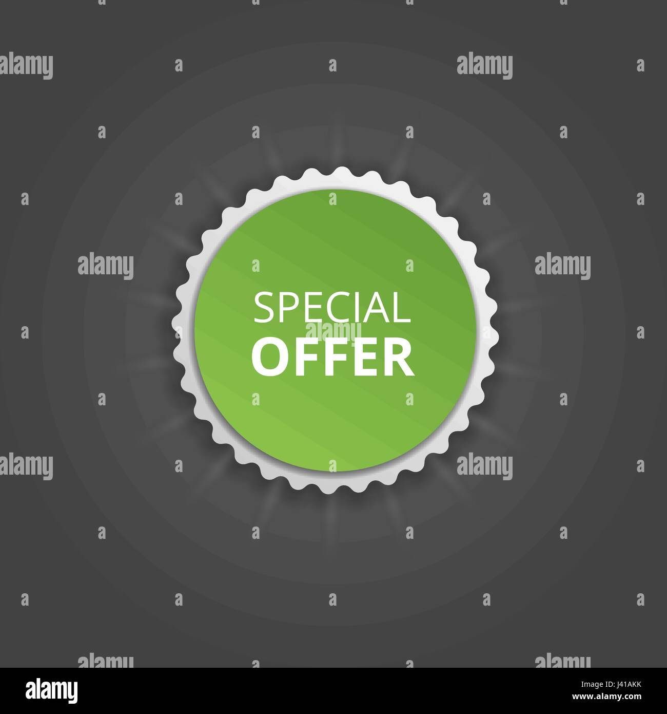 Special offer round sticker. Vector color banner Stock Vector Image ...
