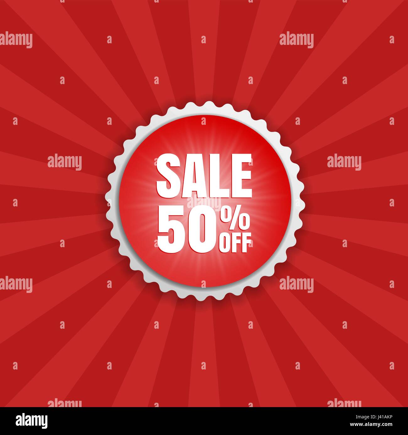 Special offer round sticker. Vector color banner Stock Vector Image ...
