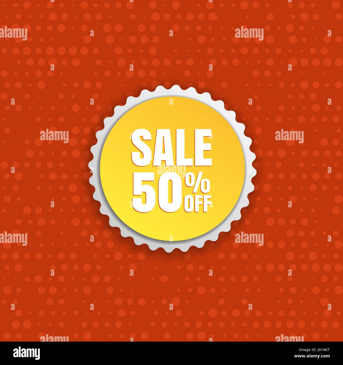 Special offer round sticker. Vector color banner Stock Vector Image ...