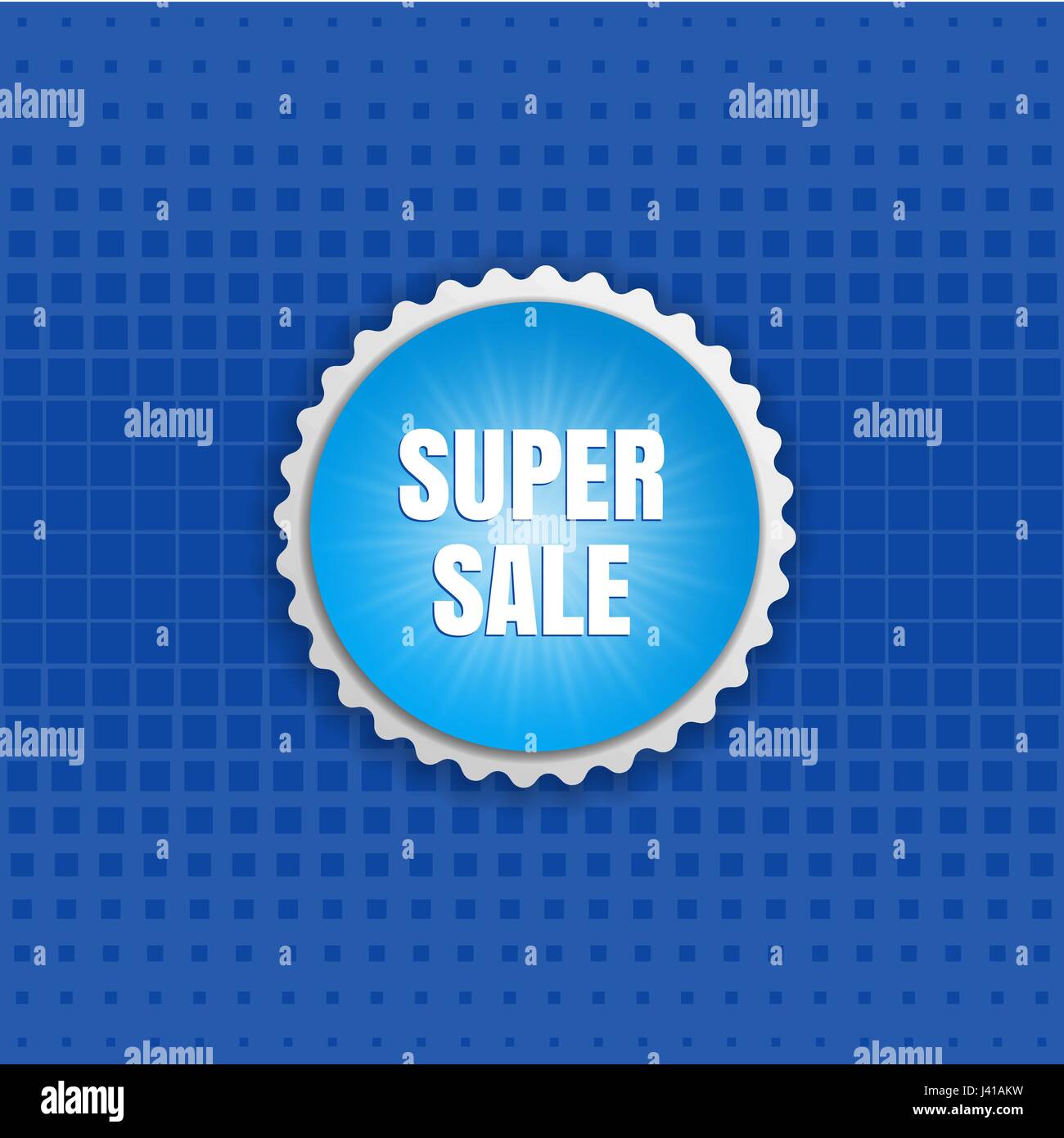 Super sale round sticker. Vector color banner Stock Vector Image & Art ...