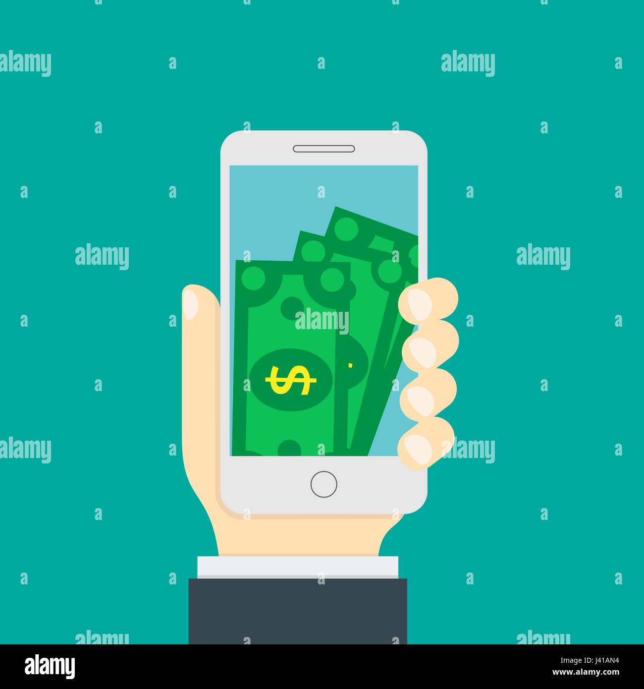 Money smartphone coin icon hi-res stock photography and images - Alamy