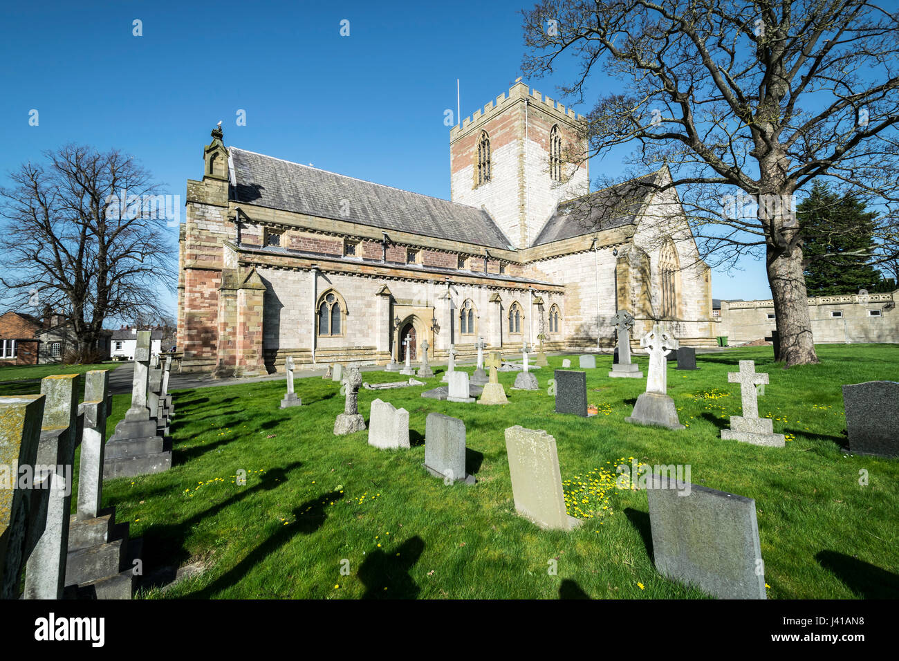 St Asaph Cathedral in Denbighshire North Wales Stock Photo - Alamy