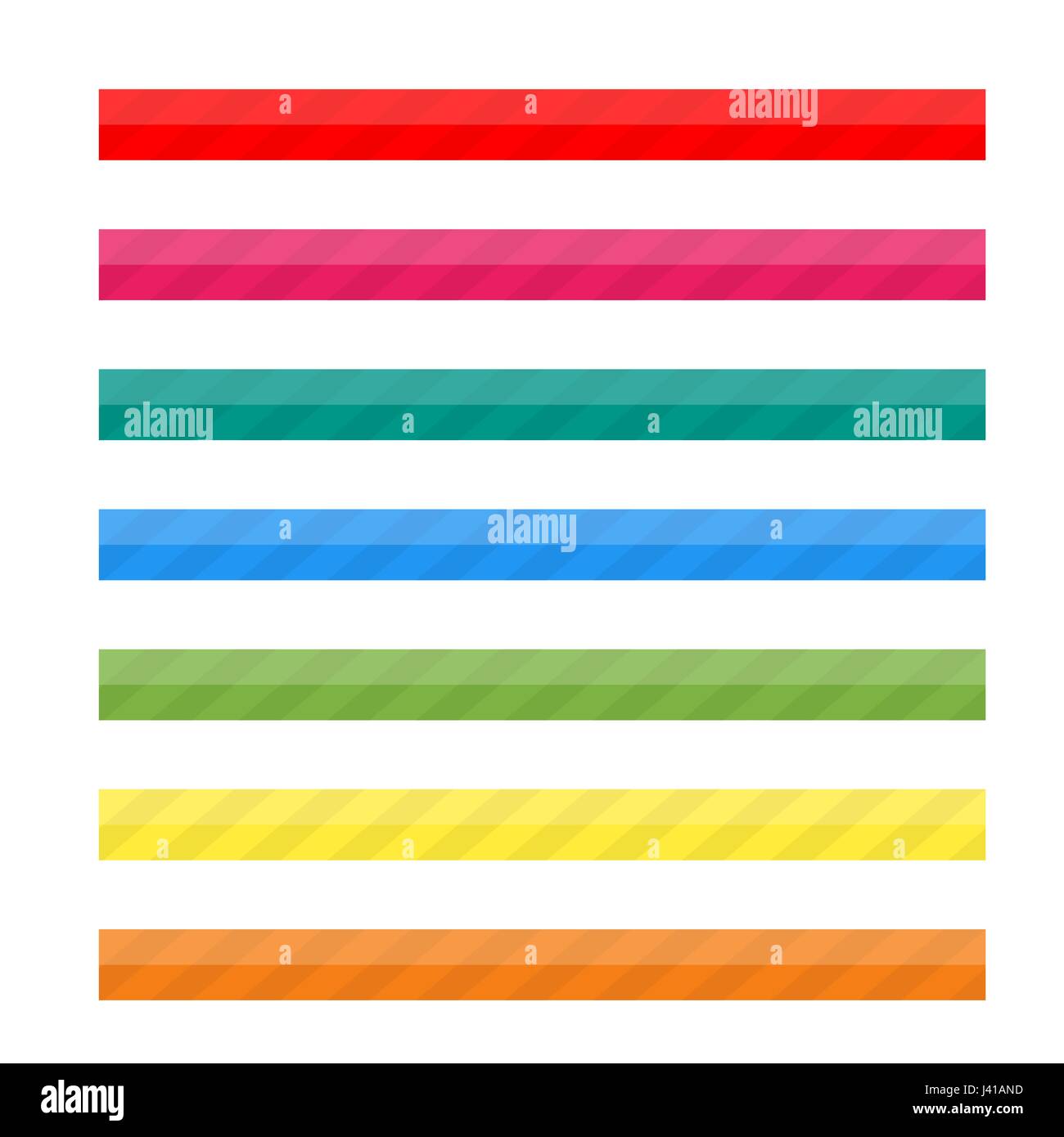 Colored striped lines for web. Vector illustration Stock Vector Image ...