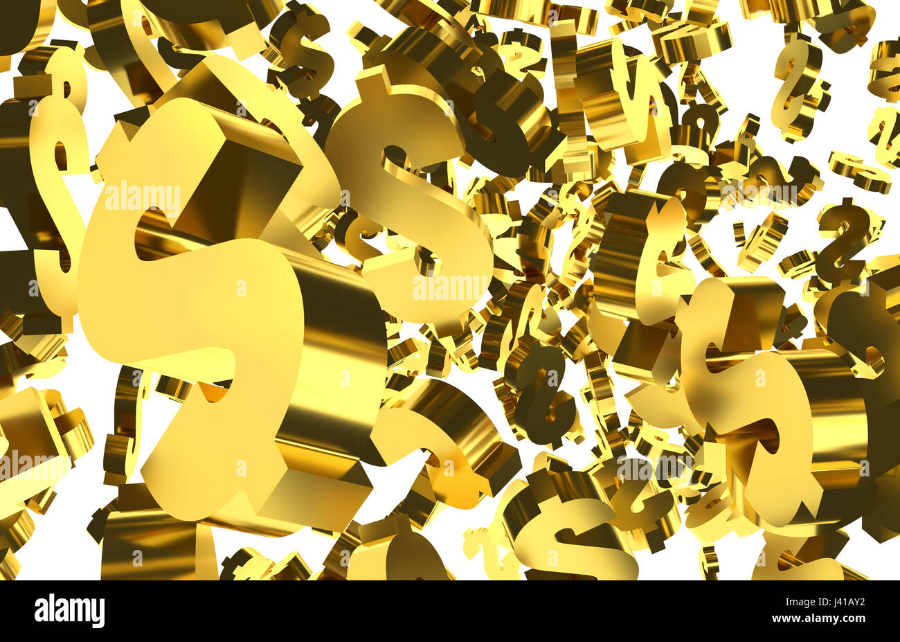 Falling dollar signs hi-res stock photography and images - Alamy