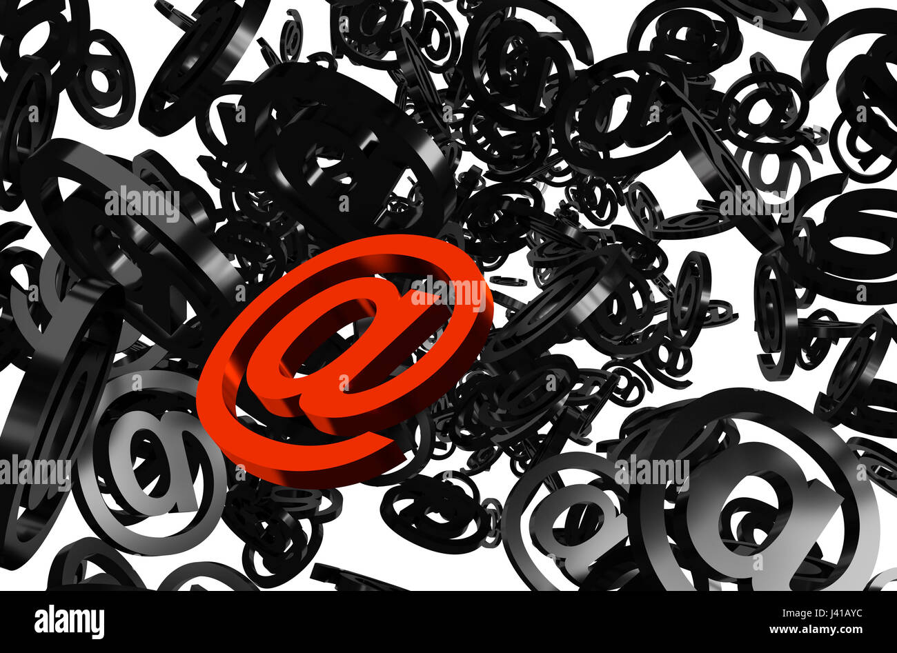 Falling Mail Signs Background Stock Photo - Alamy