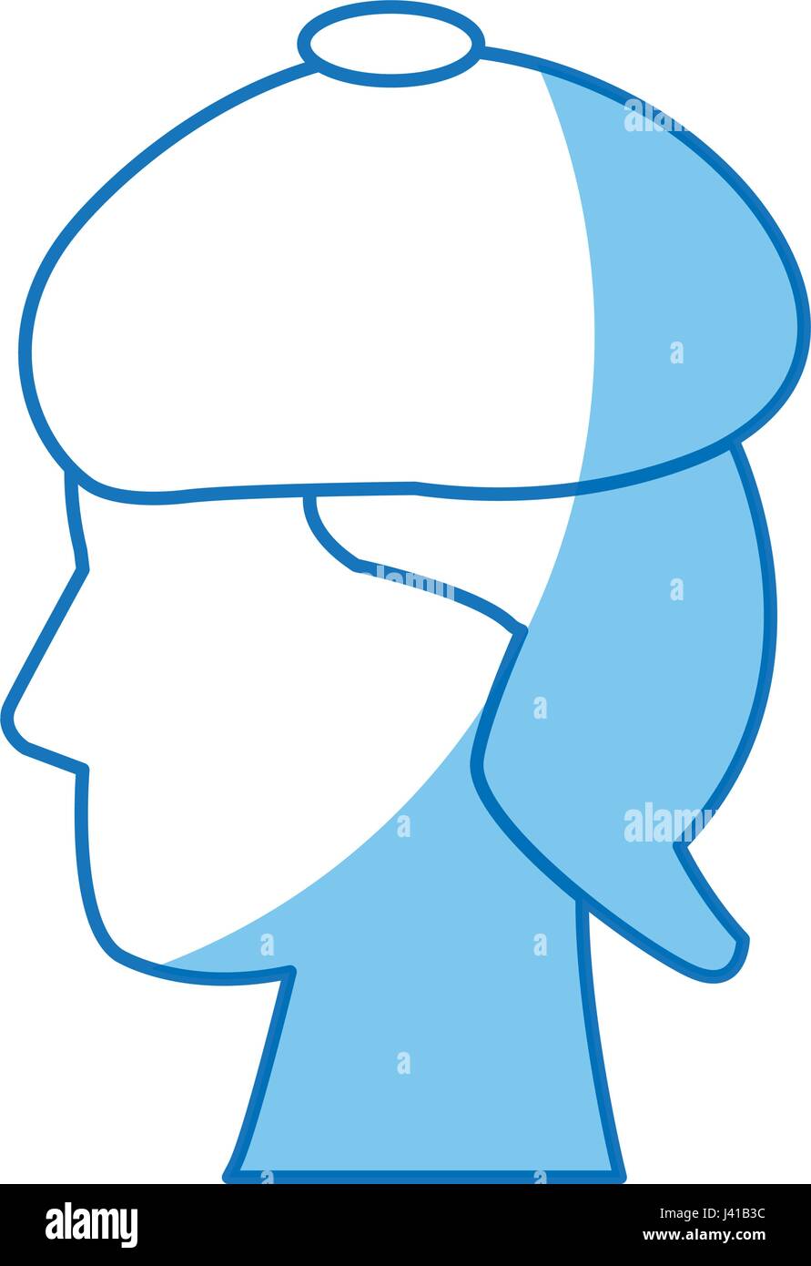 profile head human sad image Stock Vector Image & Art - Alamy