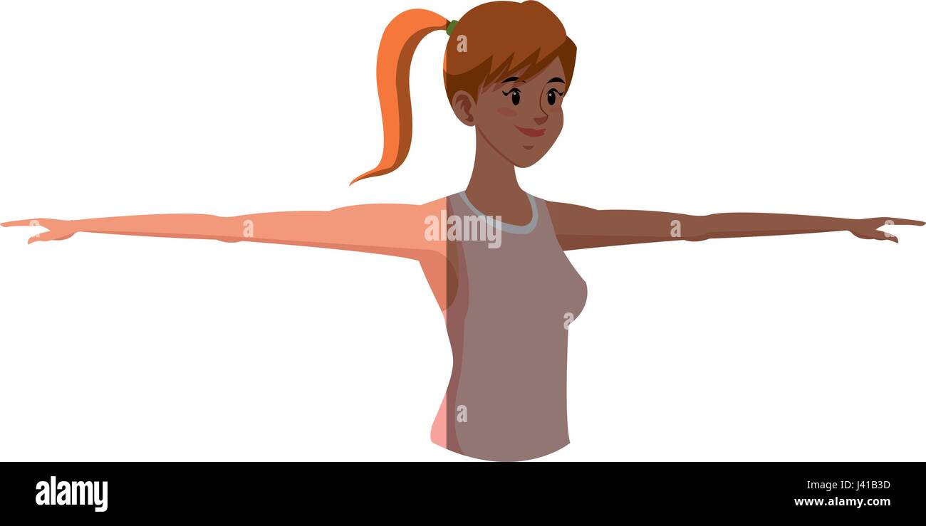 Girl relaxing wellness Stock Vector Images - Alamy