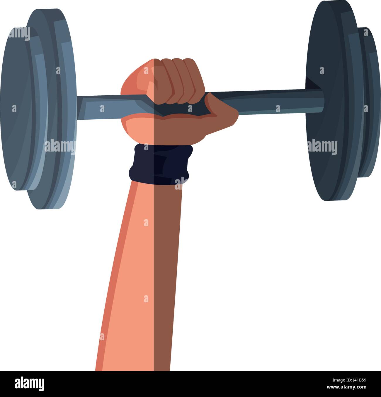 hand holding weight hard gym fitness Stock Vector Image & Art - Alamy