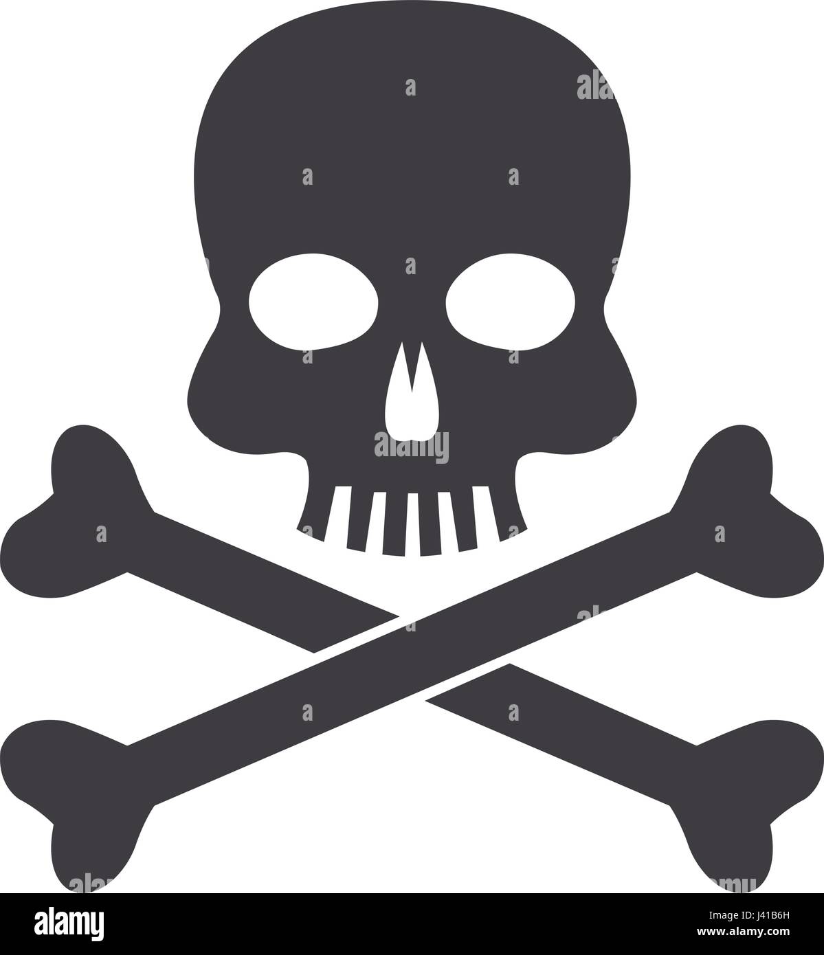 Skull bones danger poison laboratory Stock Vector Images - Alamy