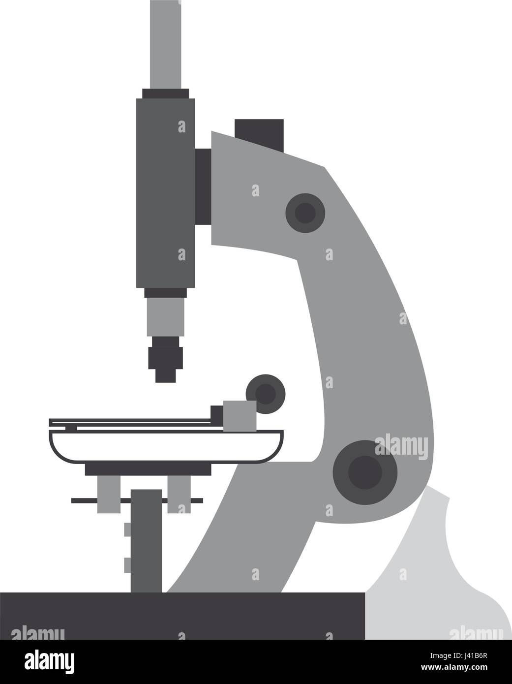 microscope equipment discovery analyzing science Stock Vector Image ...