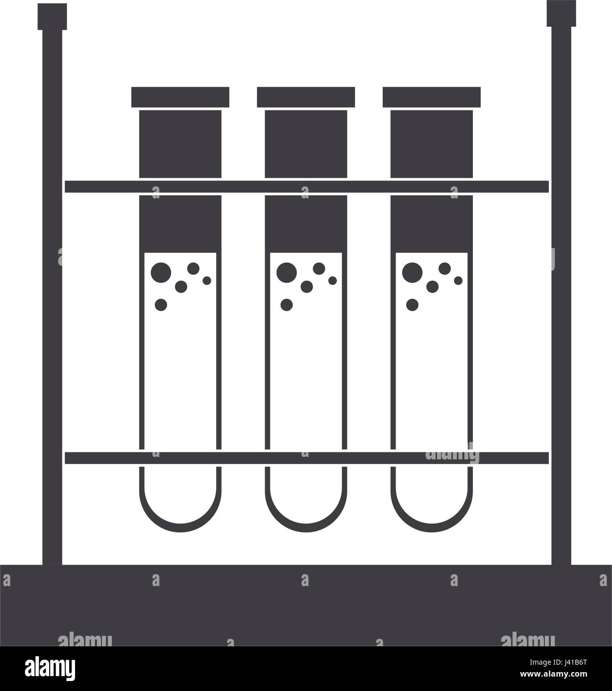 test tube rack laboratory chemistry equipment Stock Vector Image & Art ...