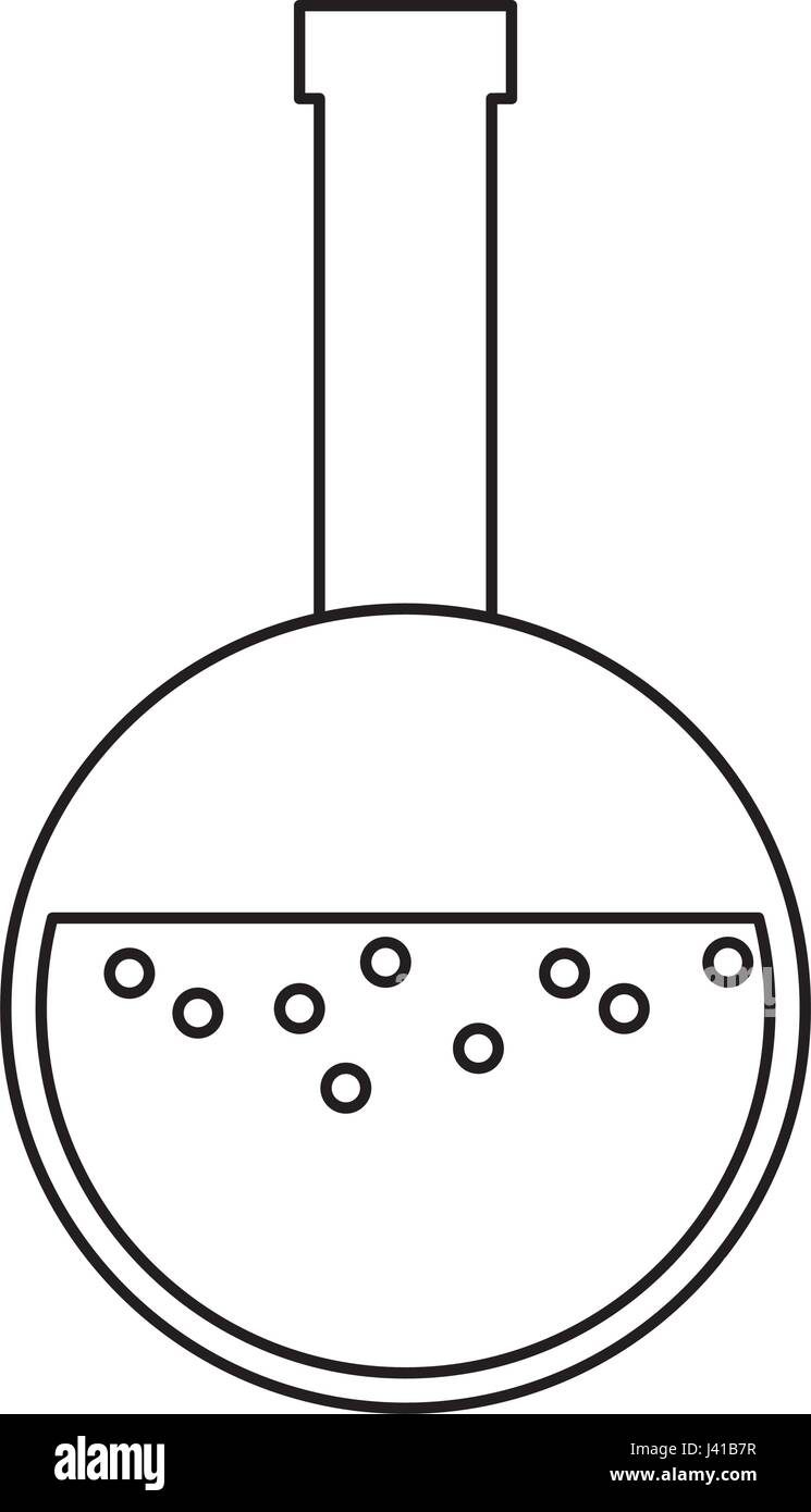 glass beaker laboratory liquid bottle line Stock Vector Image & Art - Alamy