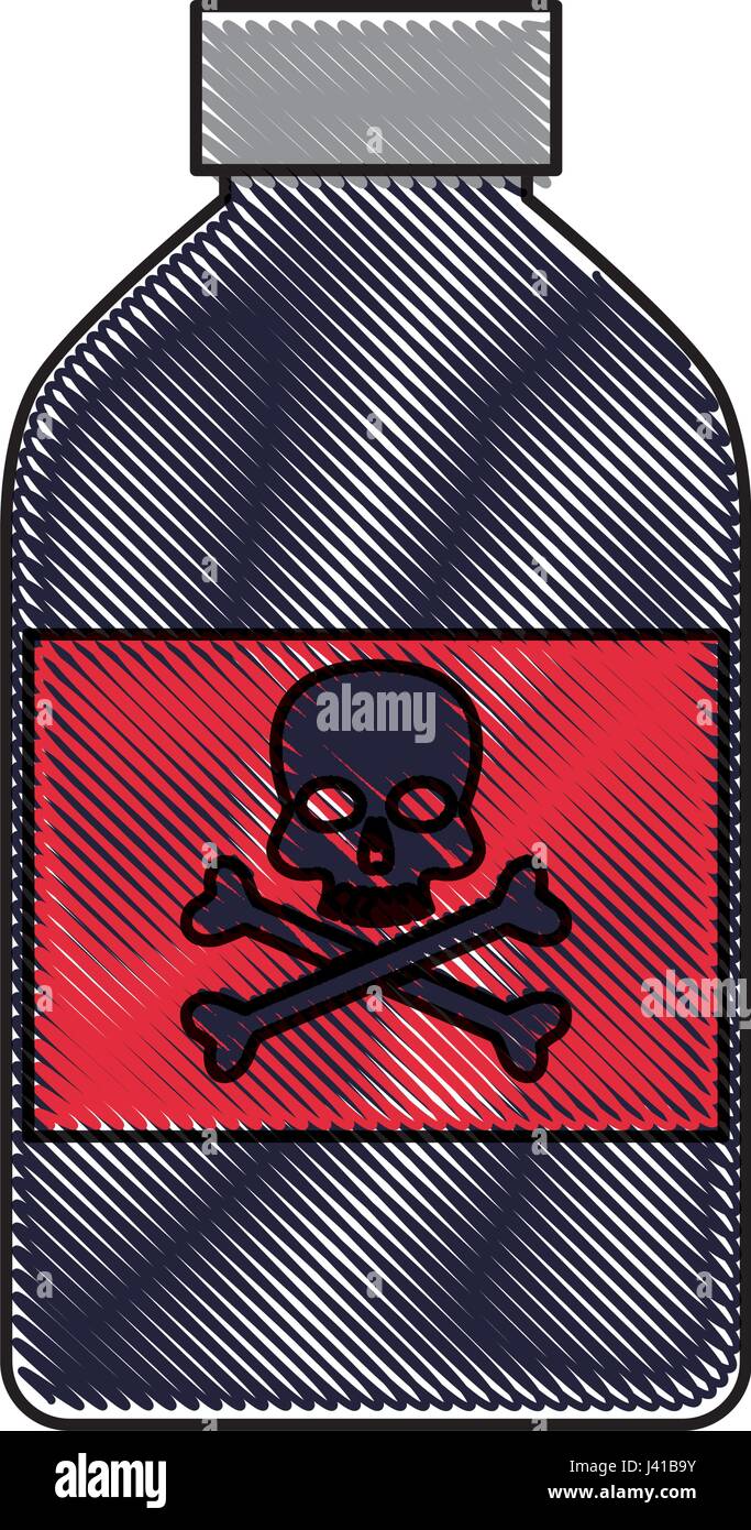 Drawing bottle poison chemical danger hi-res stock photography and ...