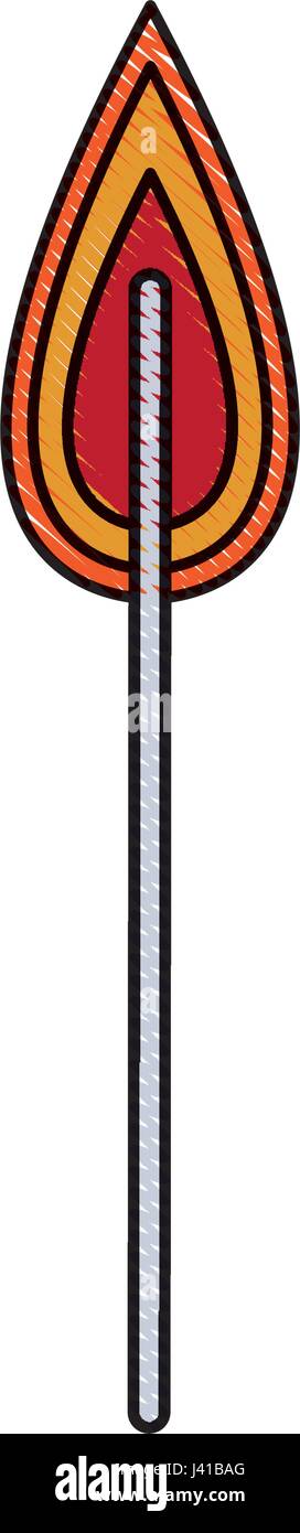 drawing flame fire laboratory experiment image Stock Vector Image & Art ...