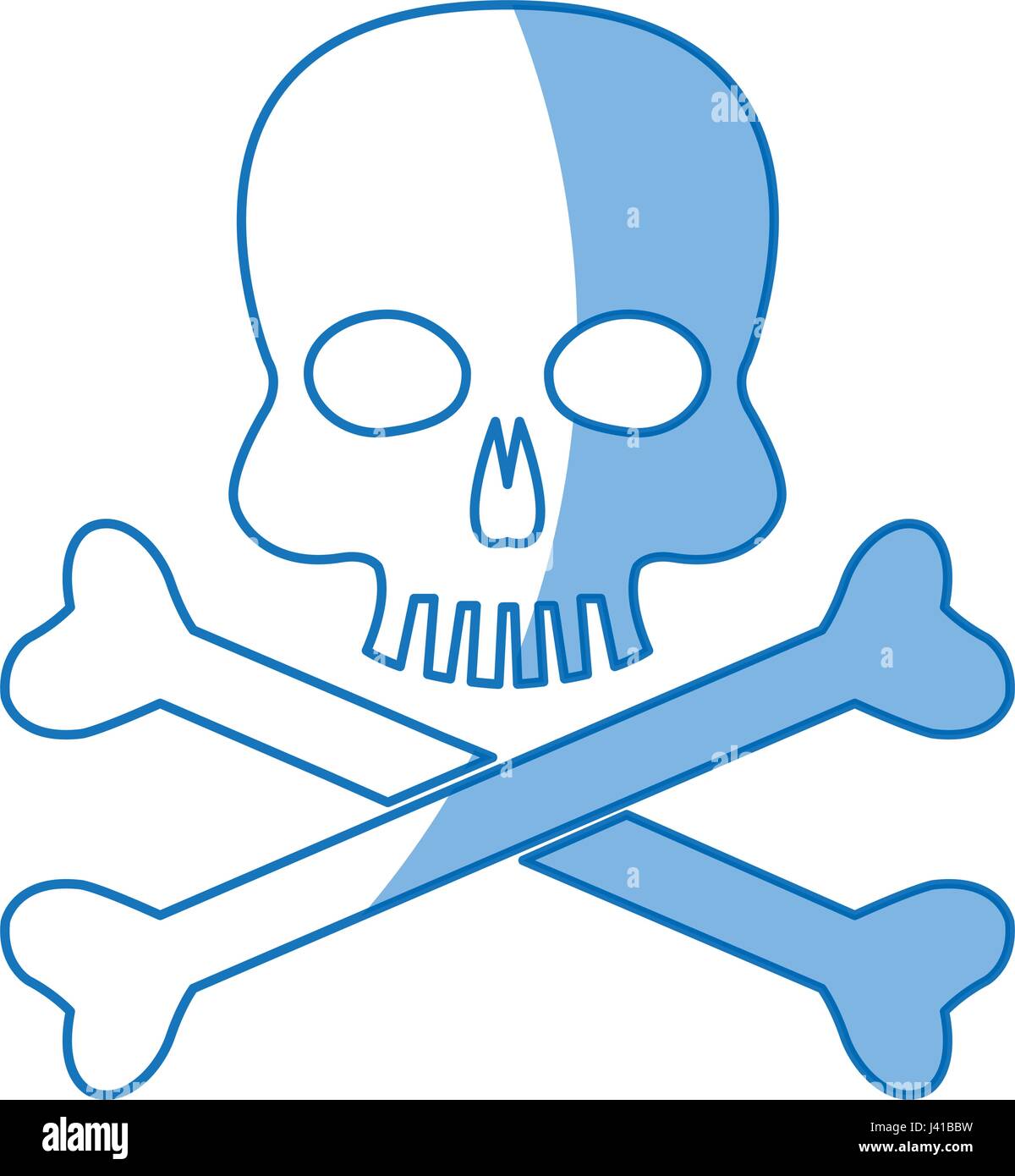 skull bones danger poison laboratory shadow Stock Vector Image & Art ...