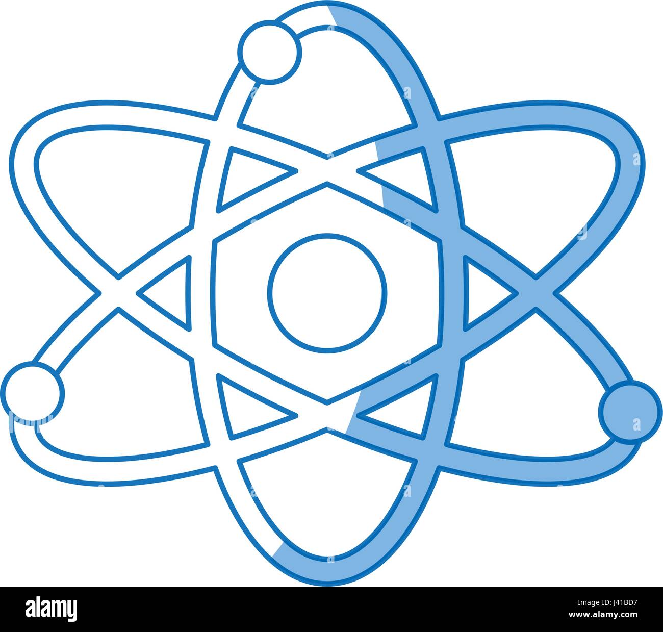 Atom Molecule Particle Structure Biology Shadow Stock Vector Image