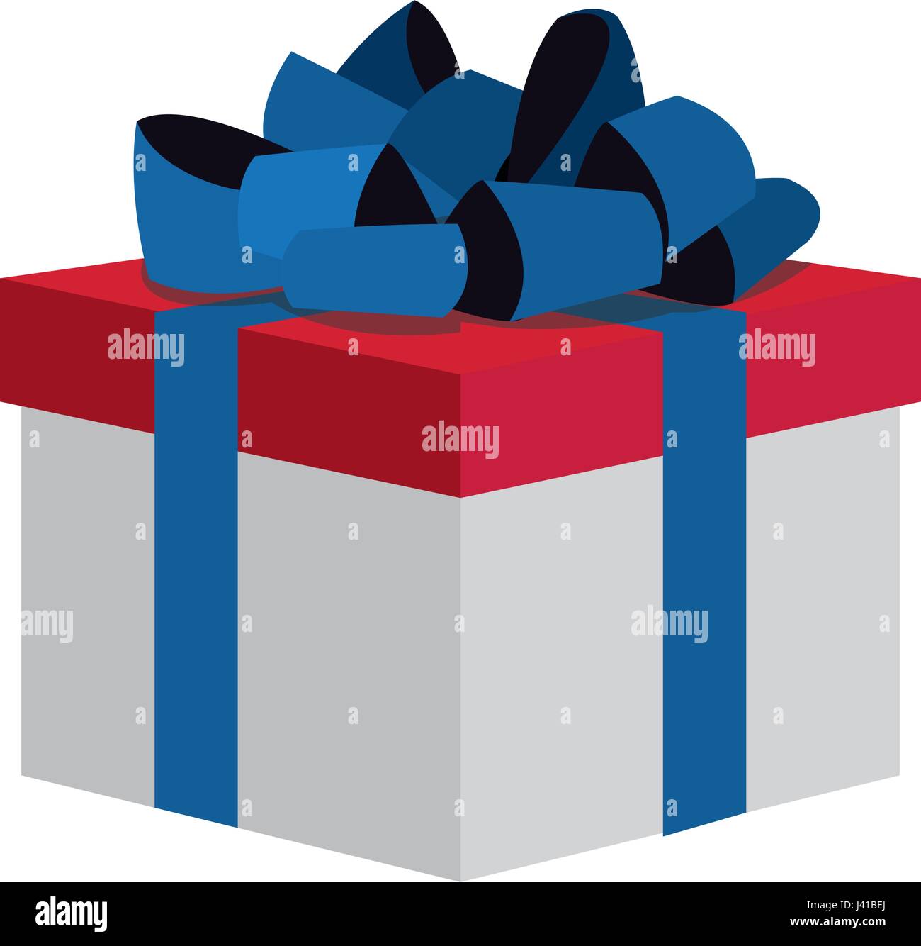 gift box present decoration flag america color Stock Vector Image & Art ...