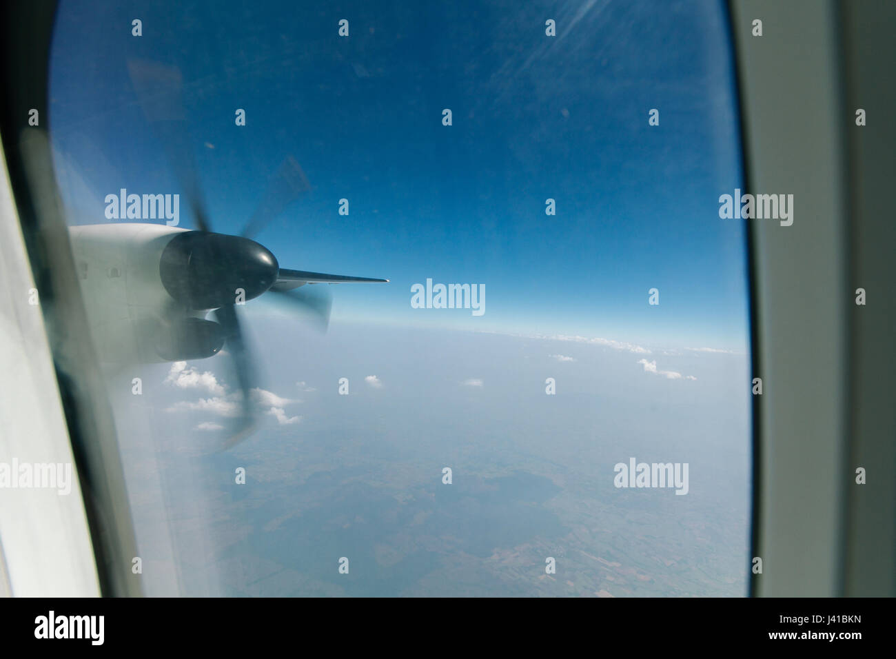Airplane window view of earth hi-res stock photography and images - Alamy
