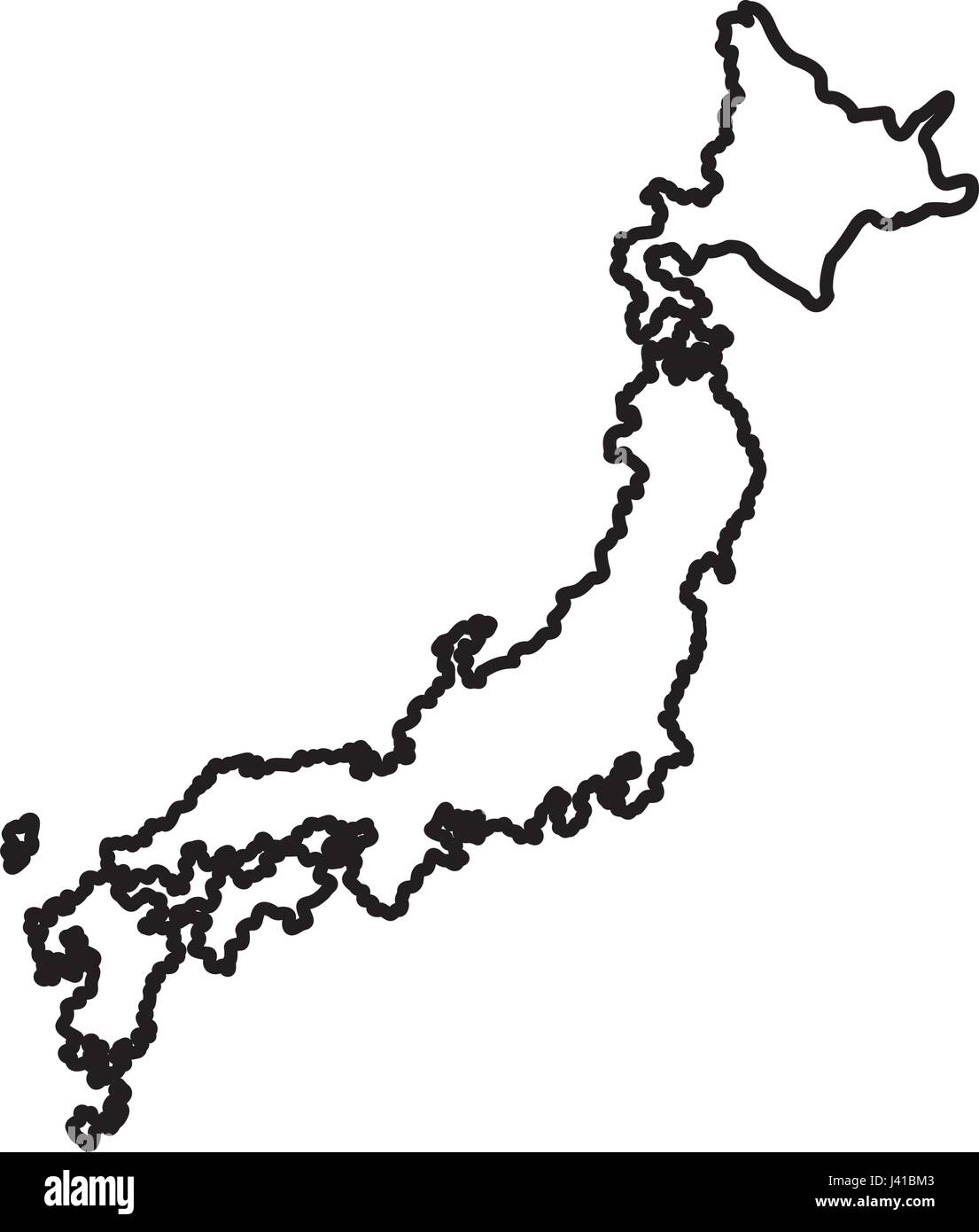 Outline Map Japan Stock Photos & Outline Map Japan Stock Images - Alamy