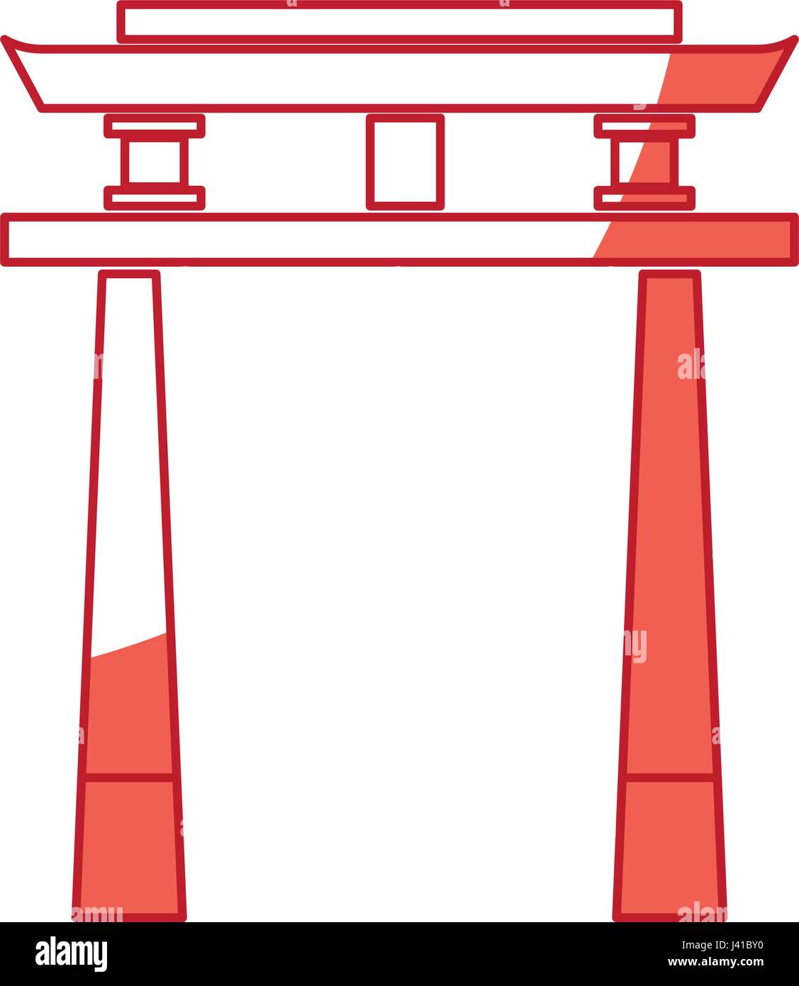 japanese gate monument antique culture Stock Vector Image & Art - Alamy