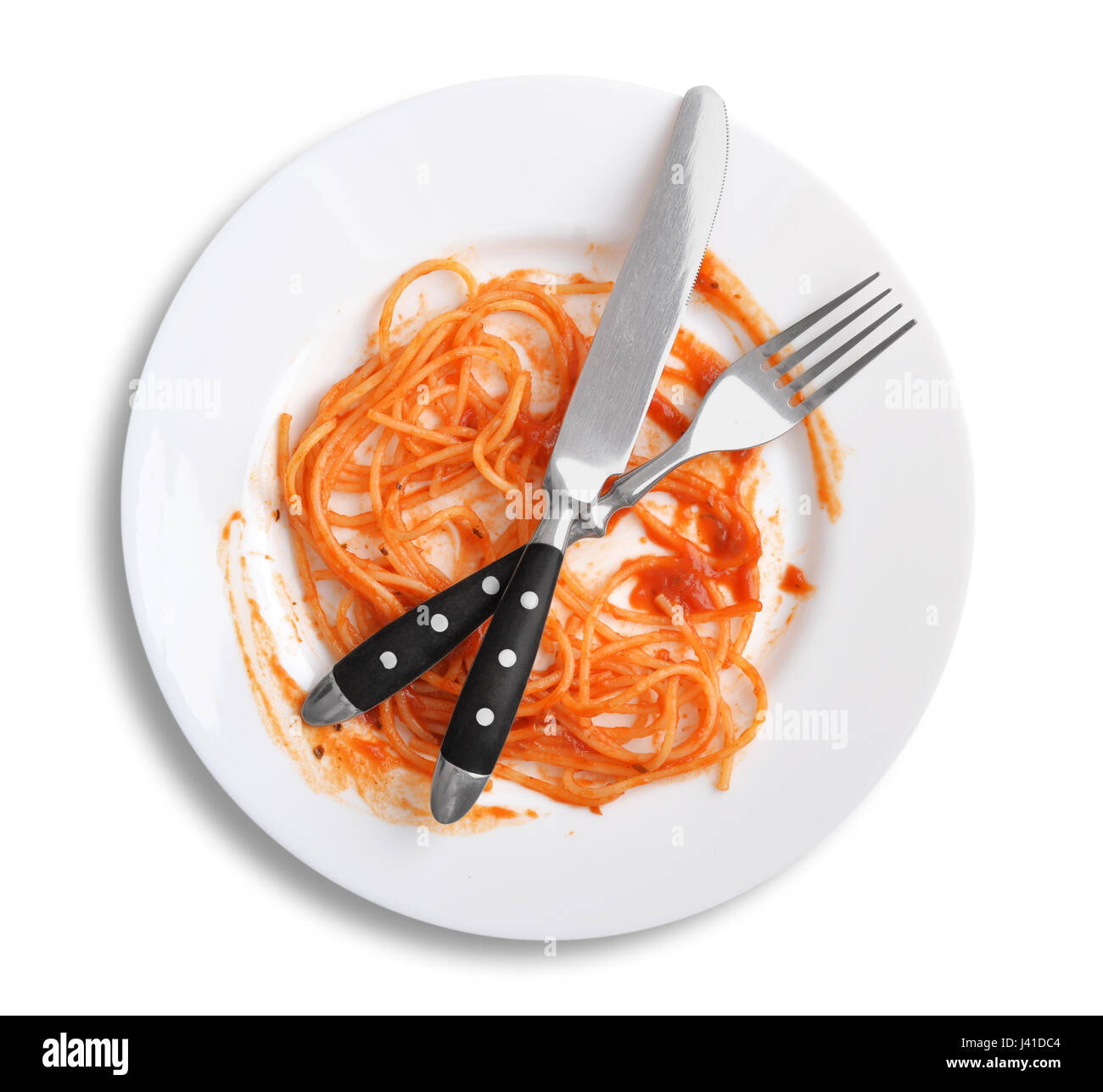 Food clock isolated on white background. Time to eat pasta Stock Photo ...