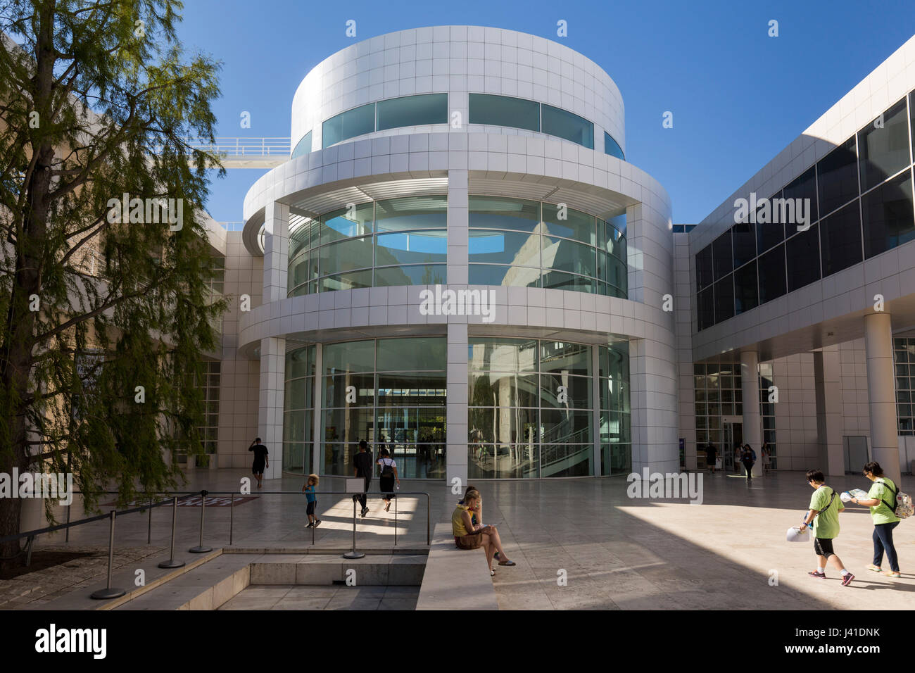 Rotunda, the Getty Center. Aug, 2016. Los Angeles, California, U.S.A ...