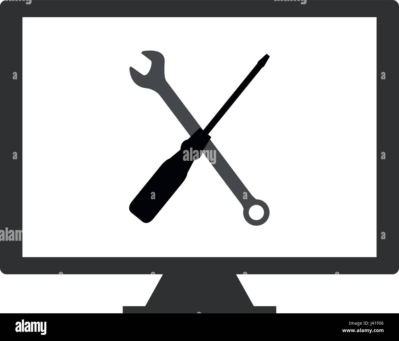 Pc pc repair icon on white background Stock Vector Image & Art - Alamy