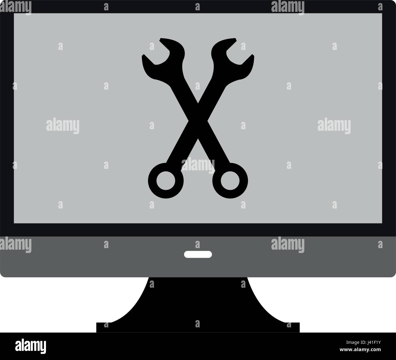 Pc pc repair icon on white background Stock Vector Image & Art - Alamy