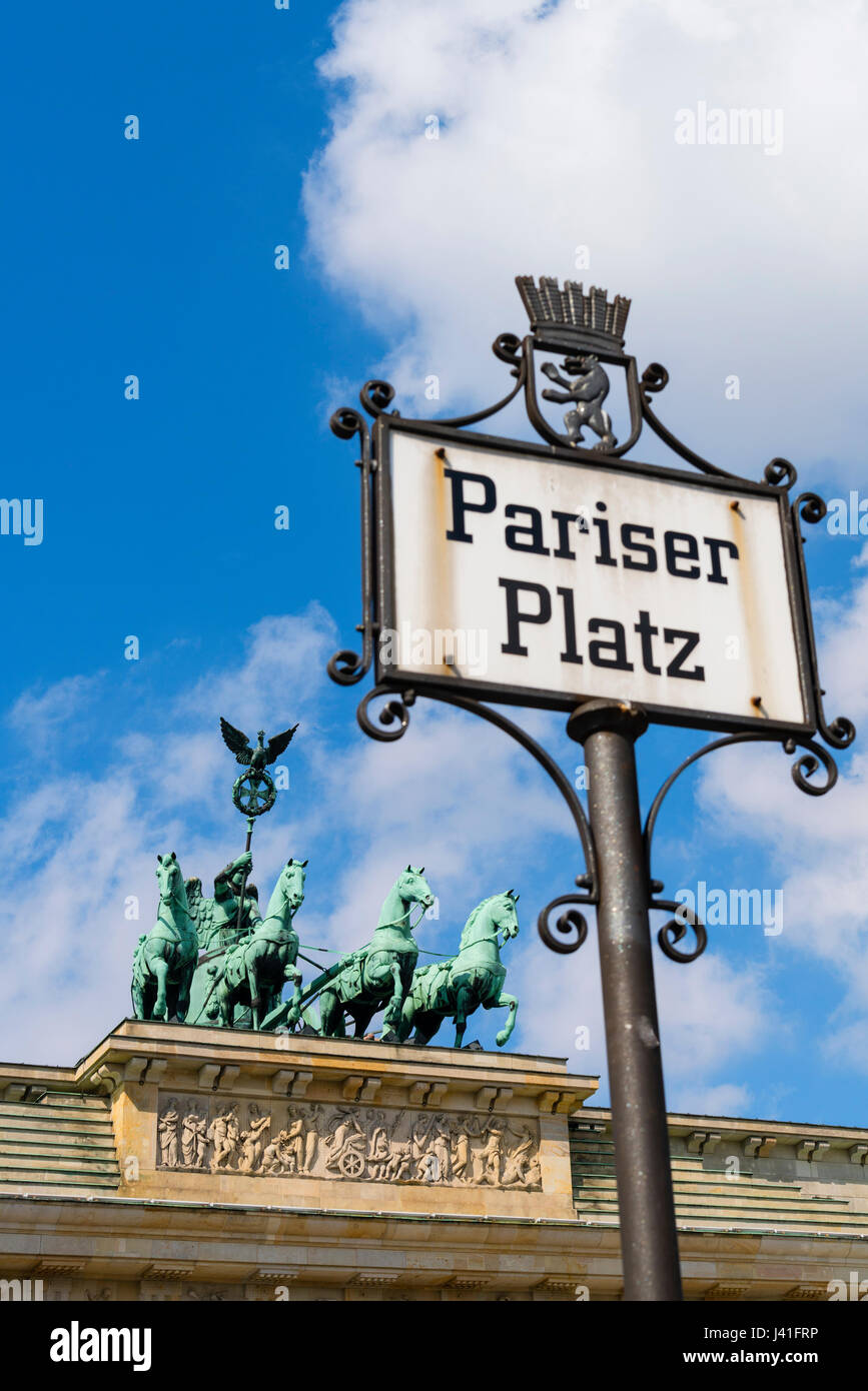 Pariser platz sign hi-res stock photography and images - Alamy