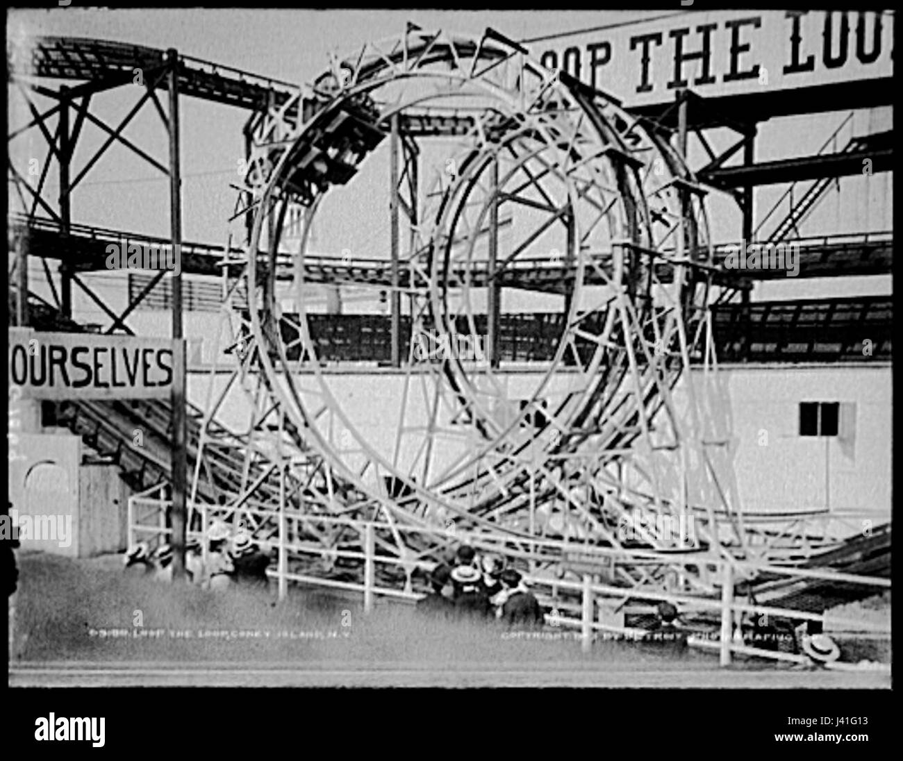 This image shows a modified version of the 'Loop the Loops' ride from a ...