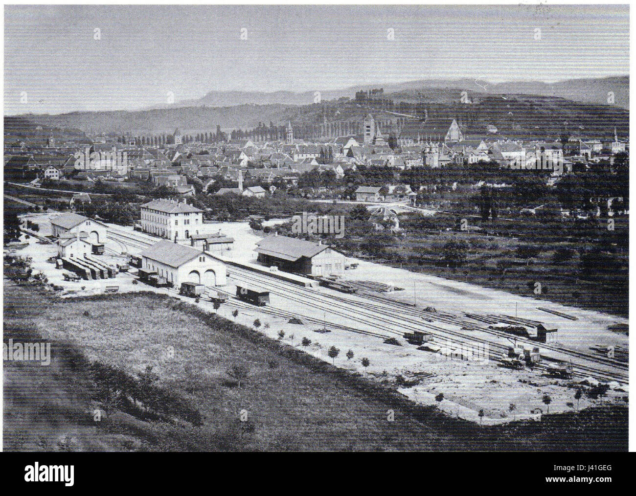 Lorent bahnhof gmuend Stock Photo - Alamy