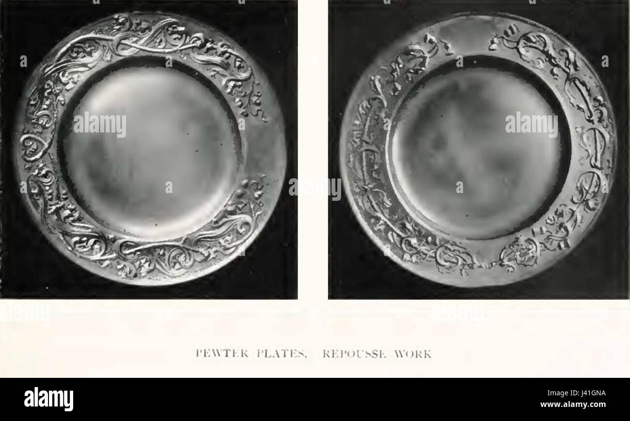 The Lululaund pewter plates, featured in A.L. Baldry's 1901 publication ...