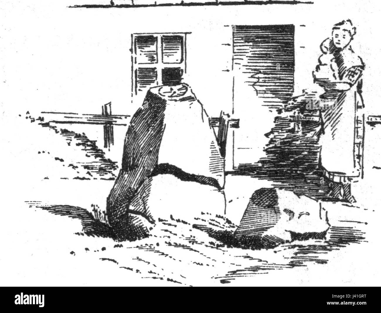 Loupin on stone refers to an artistic or historical depiction related ...