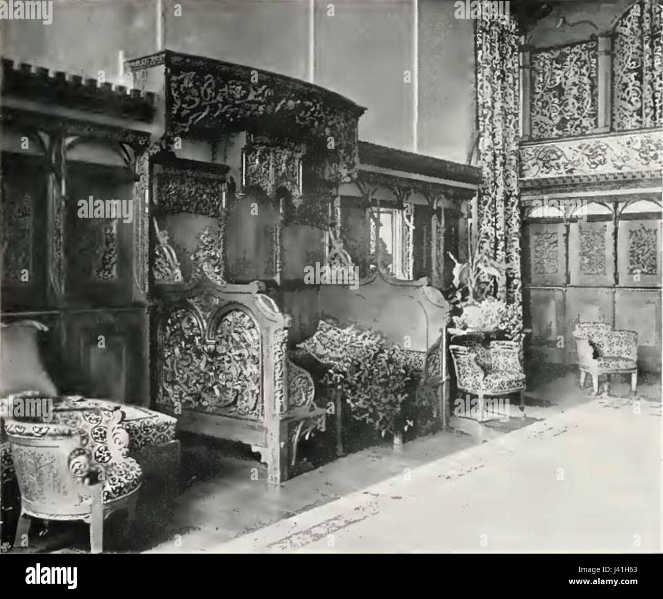 Lululaund The Drawing Room (A.L. Baldry 1901, facing p.104 b Stock ...