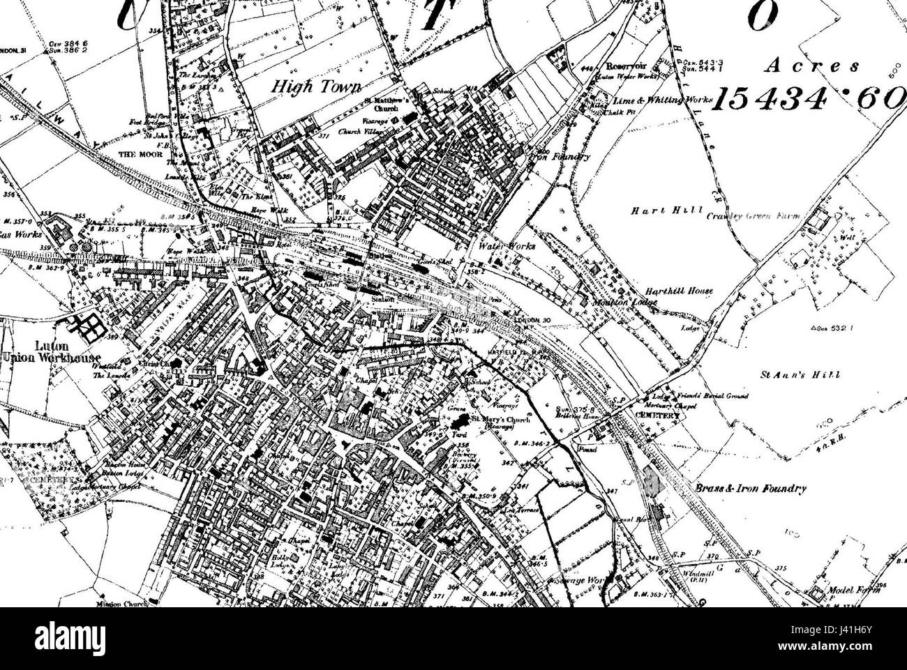 Map of luton hi-res stock photography and images - Alamy