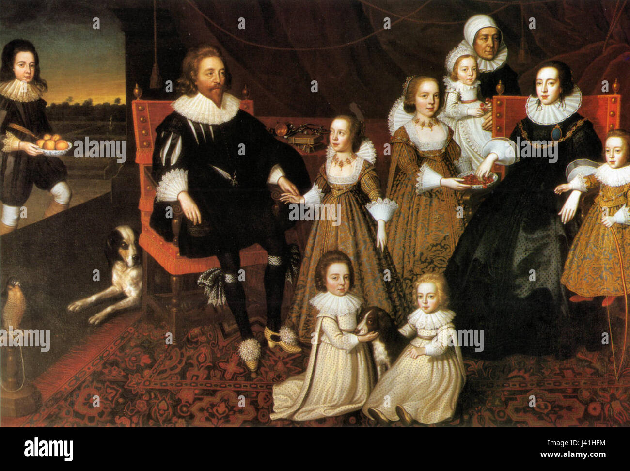 Lucy Family c 1625 Stock Photo - Alamy