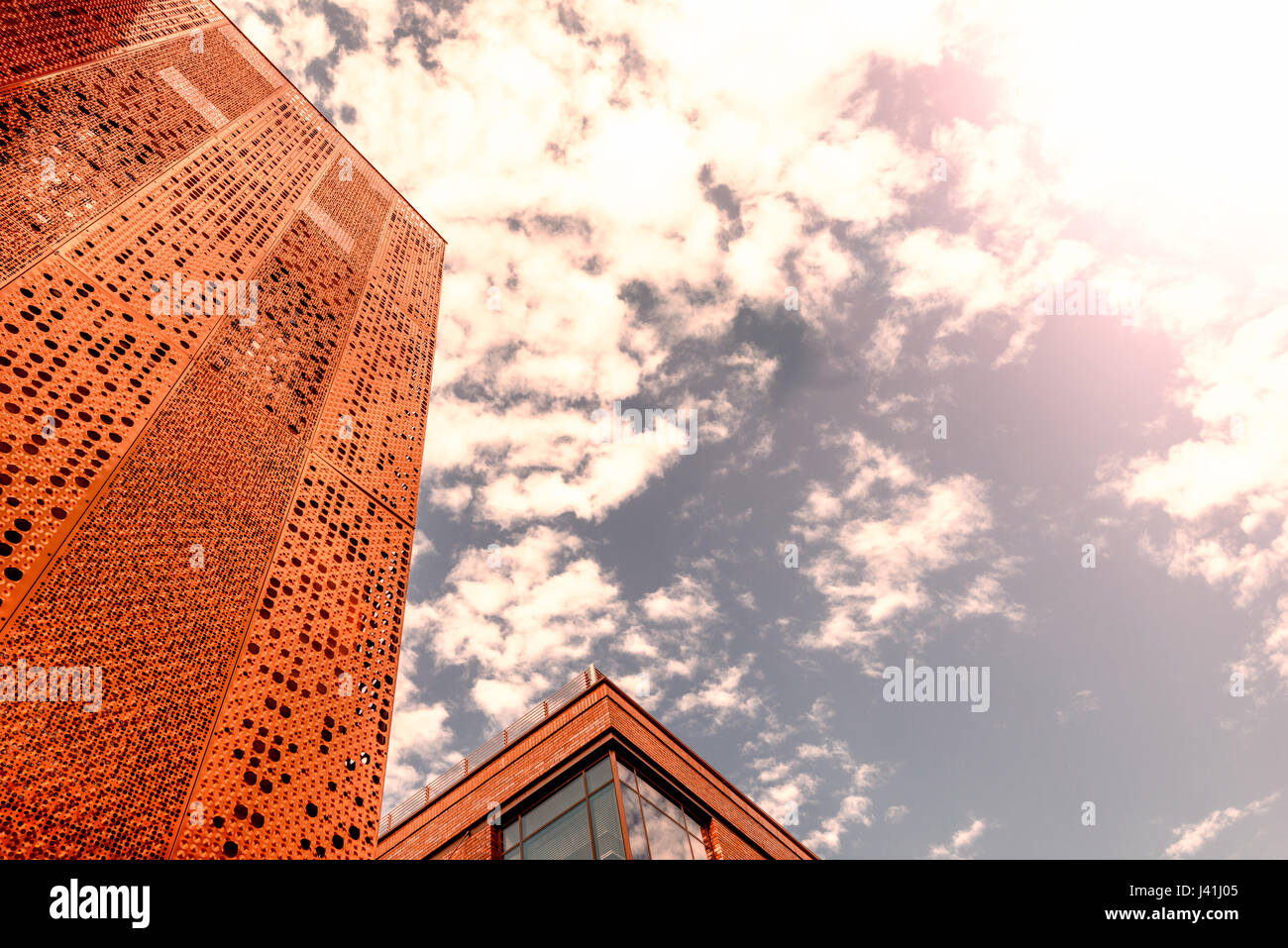City - office building - vintage instagram style photo Stock Photo - Alamy