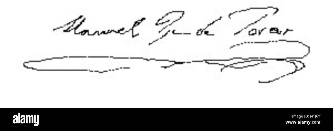 Manuel Felipe de Tovar signature Stock Photo - Alamy