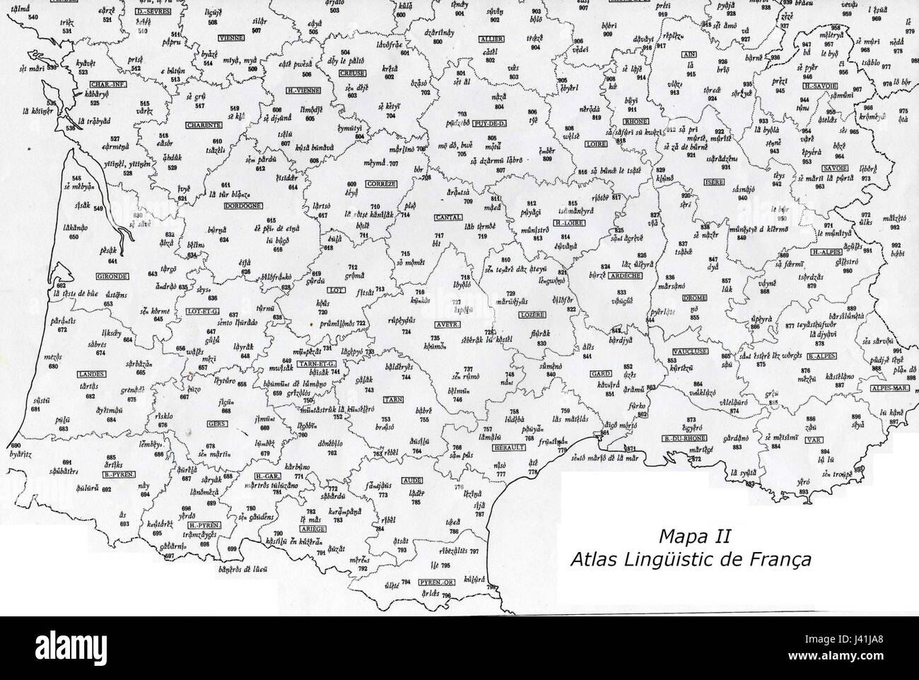 MapaALFLocalitats refers to a geographic map detailing various ...