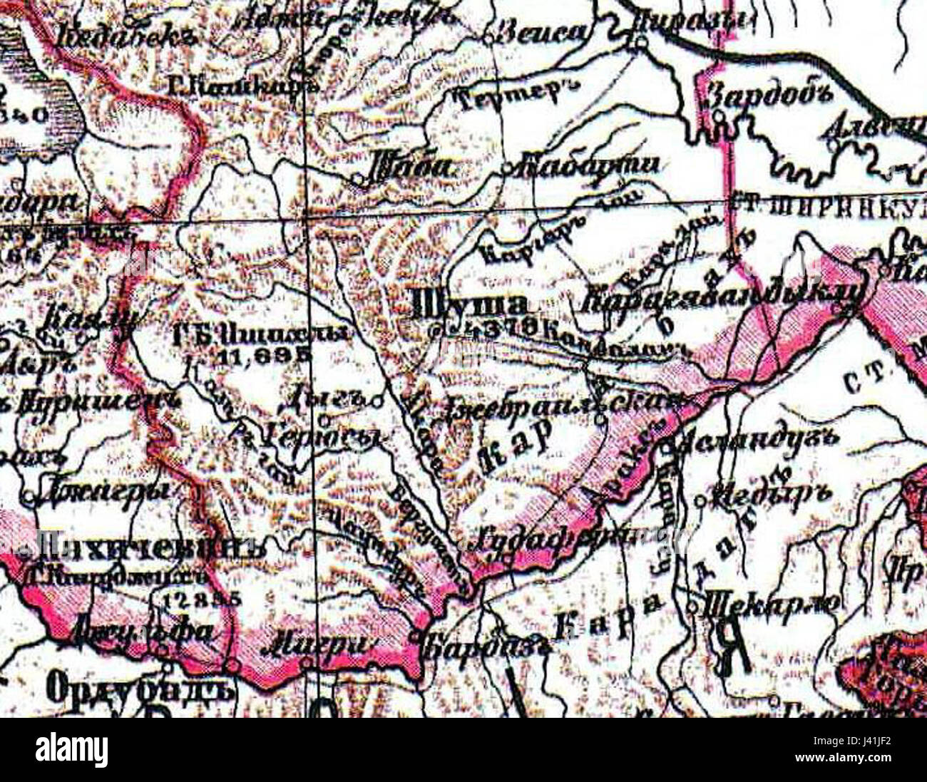 Map Karabaha from ESBE Stock Photo - Alamy