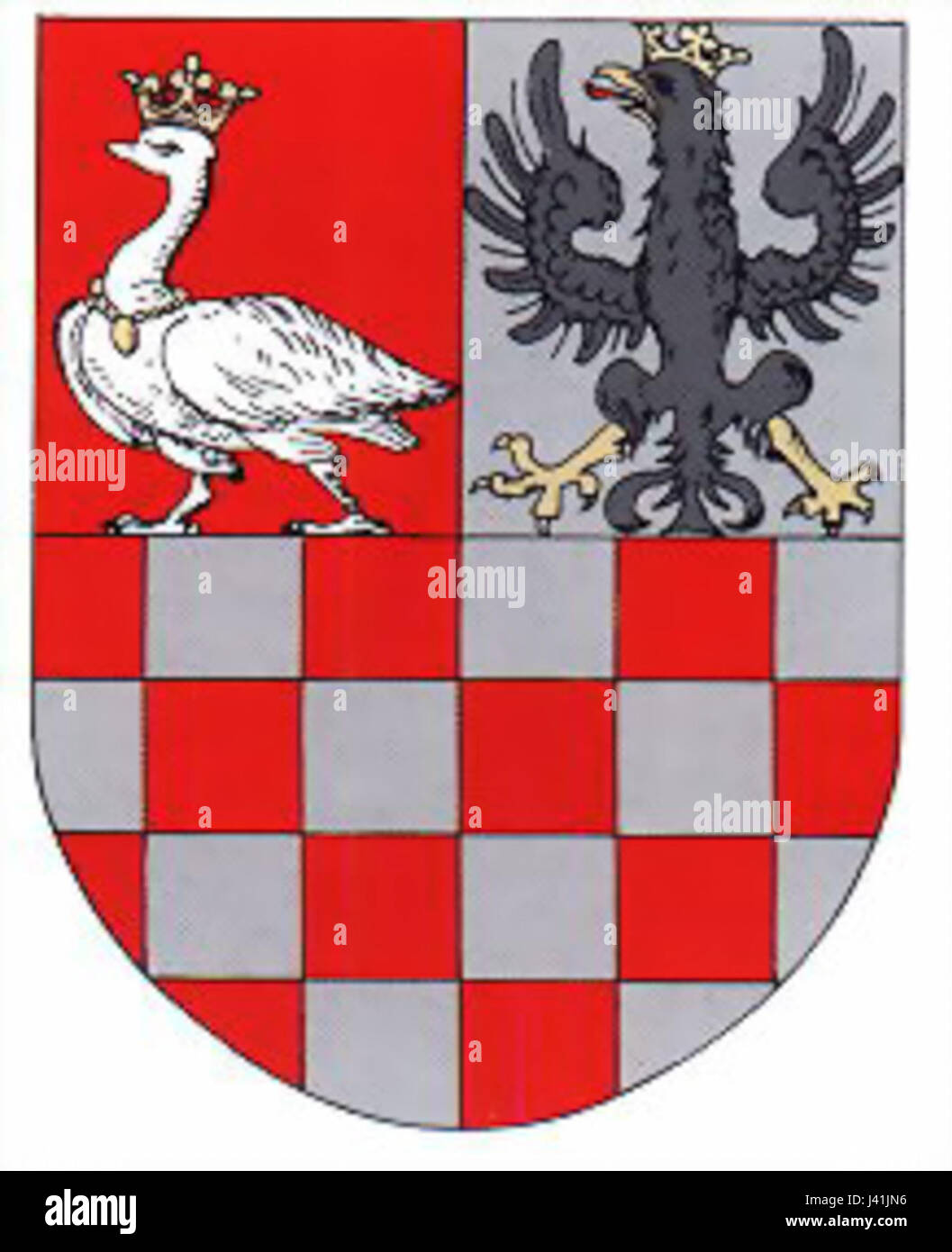 The coat of arms of Lika Krbava, a historical region in Croatia ...