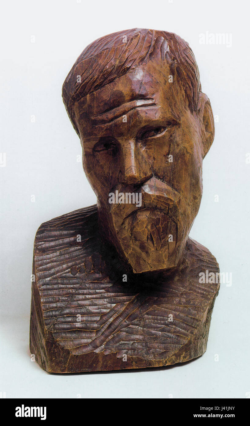 Portrait of Matveev Ivan Semenov, a Russian artist from the early 20th century, who was known ...